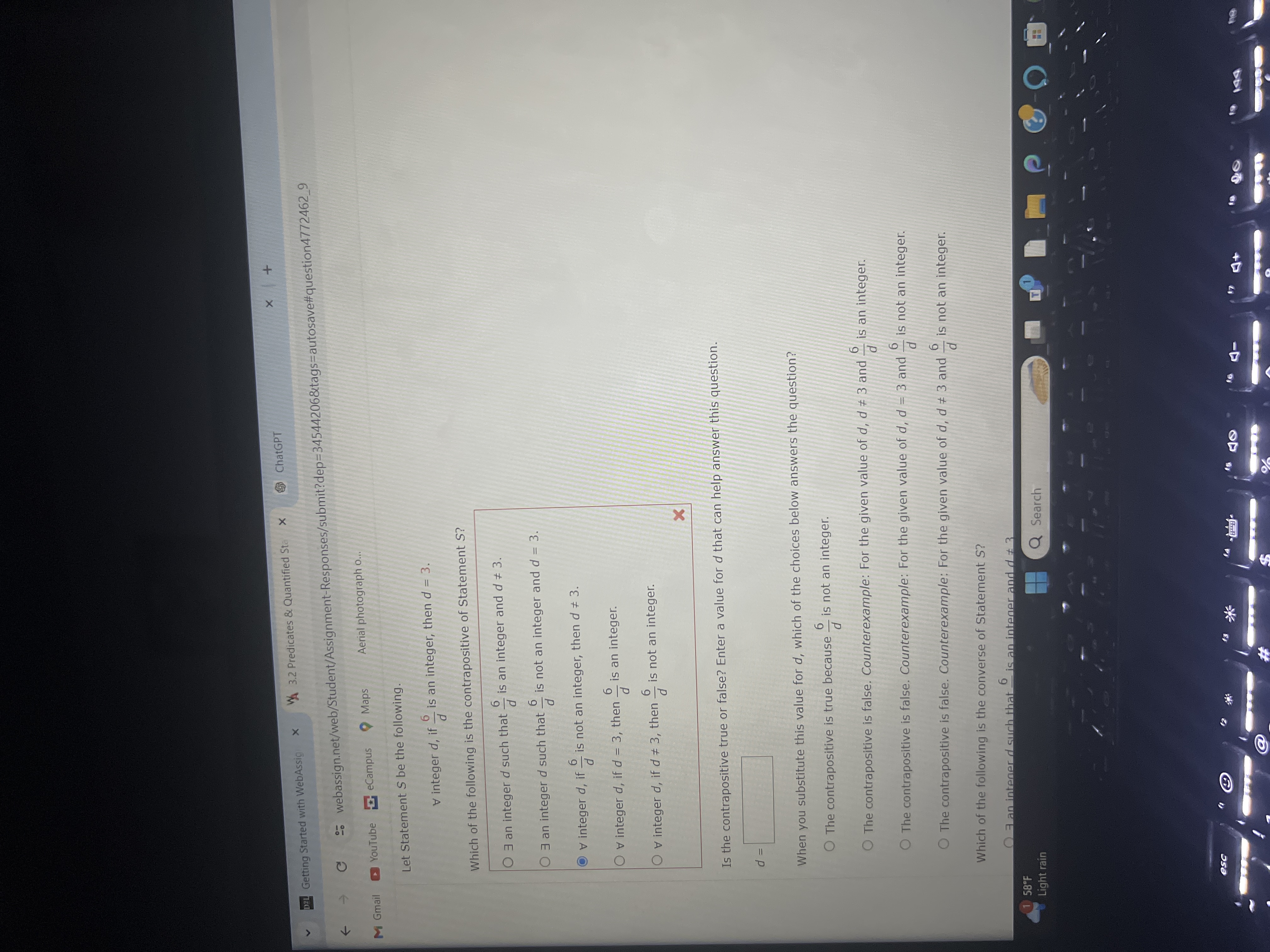 Solved Let Statement S ﻿be the following.AA ﻿integer d, ﻿if | Chegg.com