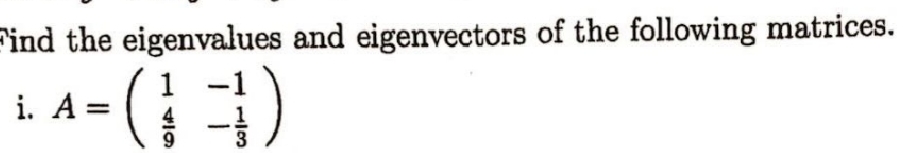Solved Find the eigenvalues and eigenvectors of the | Chegg.com