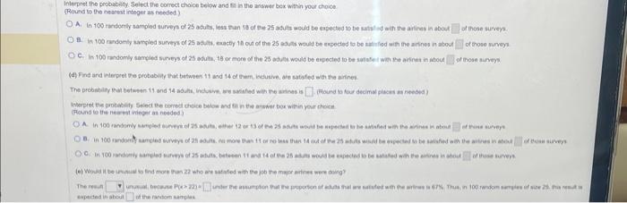 Solved (a) Explain why this is a binomial experiment Choose | Chegg.com