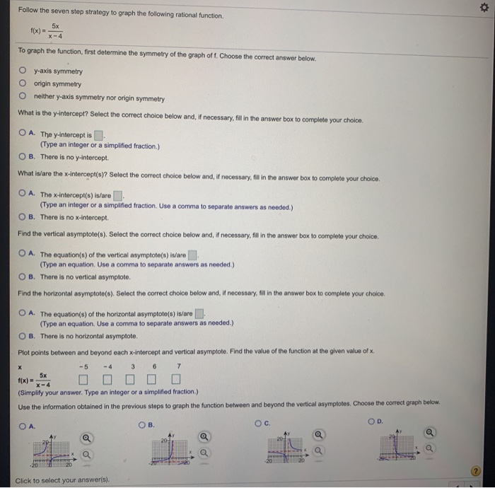 Solved Follow the seven step strategy to graph the following | Chegg.com