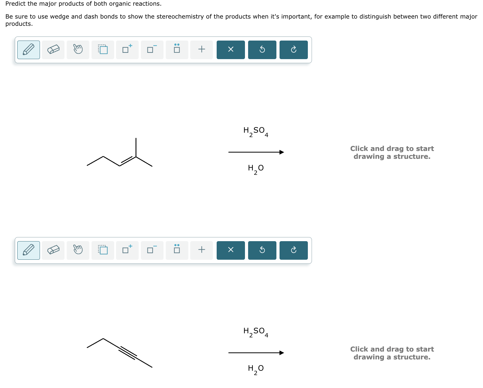 Solved Predict the major products of both organic | Chegg.com