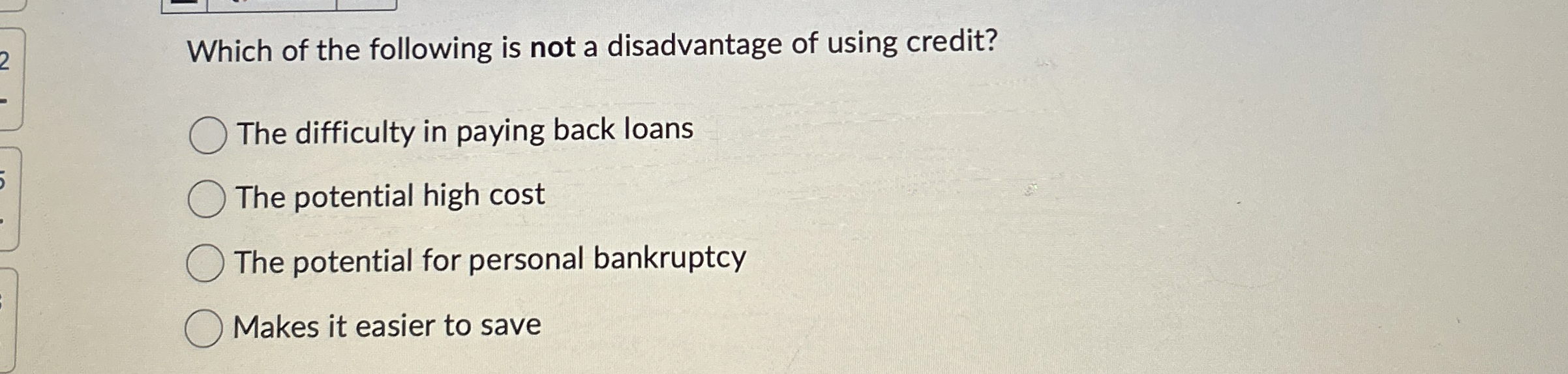 Solved Which of the following is not a disadvantage of using | Chegg.com