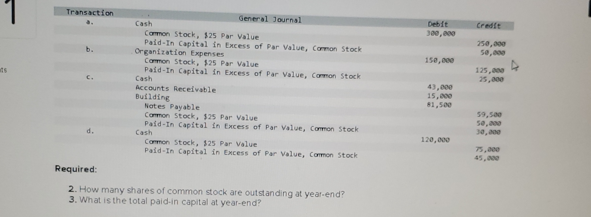Solved Transaction\table[[Transaction,General | Chegg.com