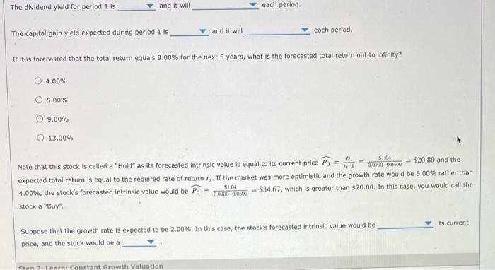 Solved Suppose that D0=$1.00 and the stock's last closing | Chegg.com
