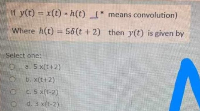 Solved If y(t)=x(t)**h(t)=** ﻿means convolution)Where | Chegg.com