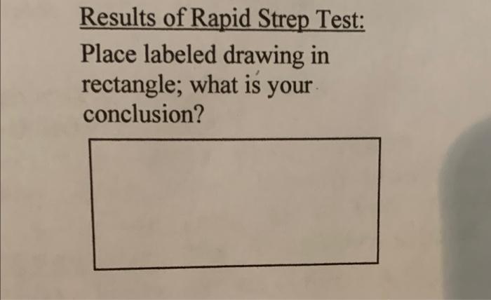 Solved Rapid strep test O QuickVue+ QUIDEL Strep A TEST +/- | Chegg.com