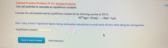 Solved Tutored Practice Problem 21.24 COUNTSTOLAS DE Use | Chegg.com