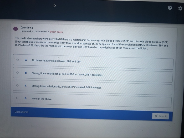 Solved Question 2 Homework. Unanswered. Due in 4 days The | Chegg.com