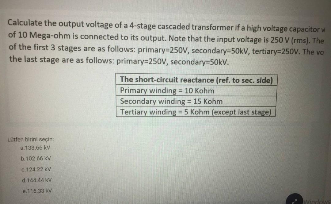 Solved Calculate the output voltage of a 4-stage cascaded | Chegg.com