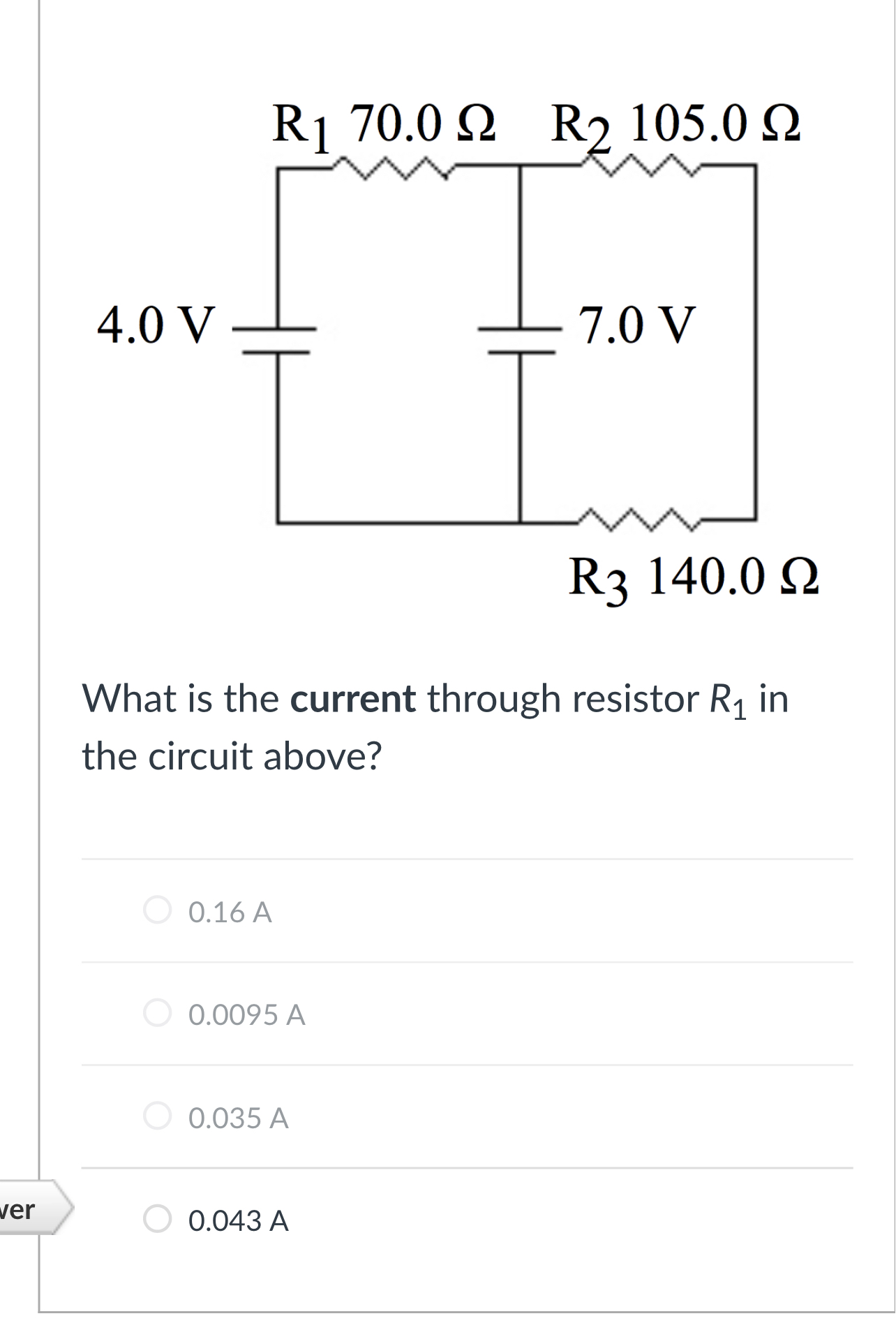 Solved What is the current through resistor R1 ﻿in the | Chegg.com