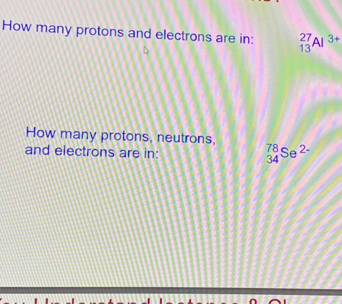 Solved How many protons and electrons are in: 27A13+ How | Chegg.com