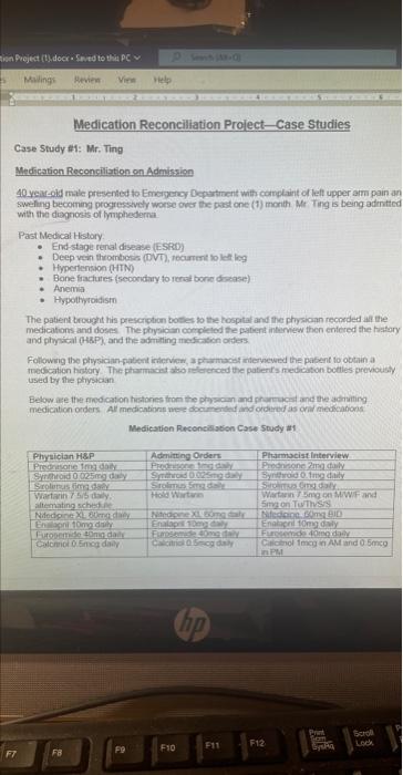 Case Study A1: Mr. Ting Mediration Reconciliztion on | Chegg.com