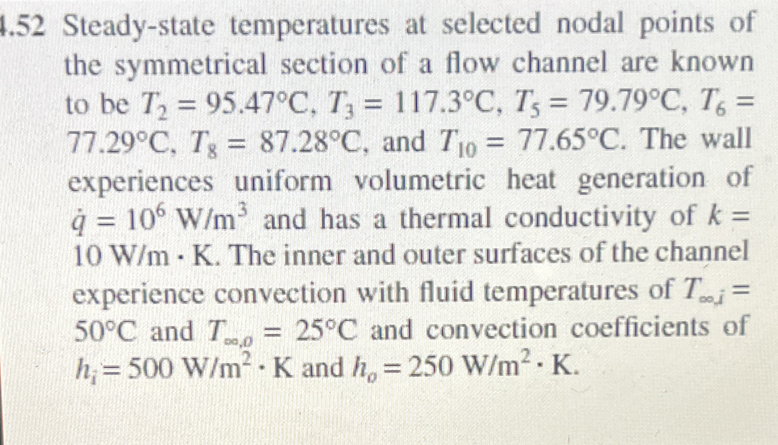 Solved 1.52 ﻿Steady-state temperatures at selected nodal | Chegg.com