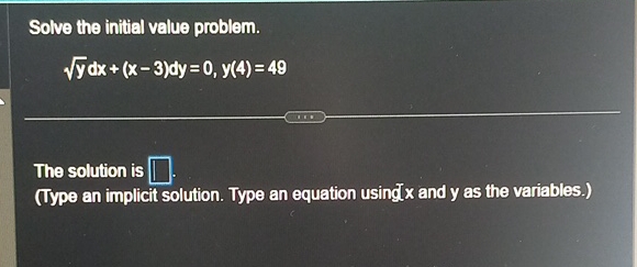 Solved Solve the initial value | Chegg.com