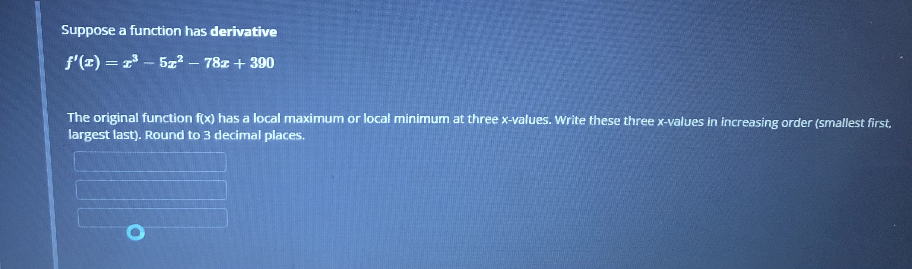 Solved Suppose a function has | Chegg.com