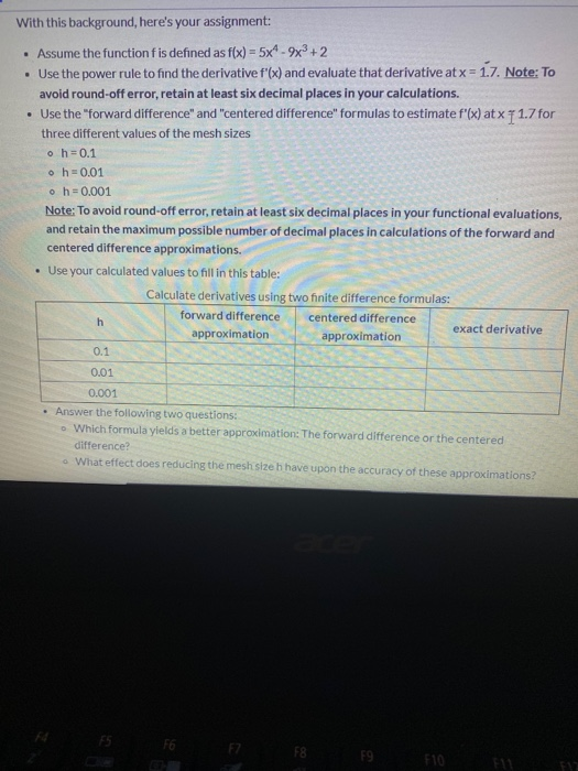 Solved With this background, here's your assignment: • | Chegg.com