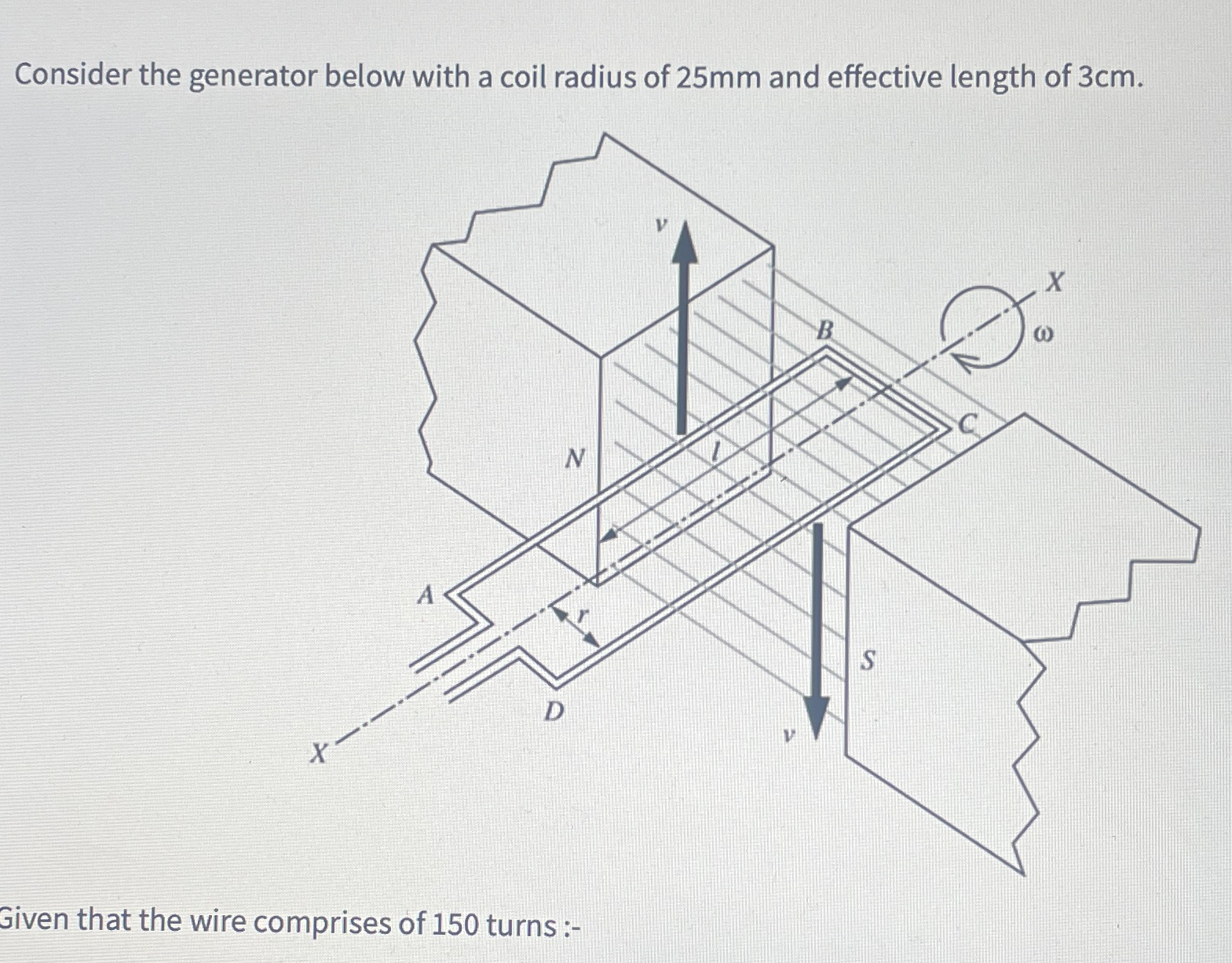 Solved Consider the generator below with a coil radius of | Chegg.com