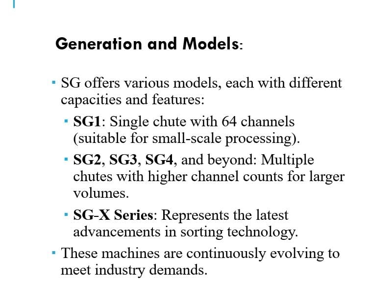 Solved Generation and Models:SG offers various models, each | Chegg.com
