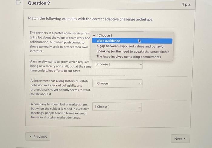 Solved Match the following examples with the correct | Chegg.com