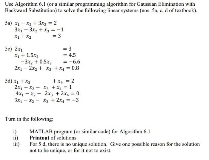 Use Algorithm 61 Or A Similar Programming Algorithm 7145