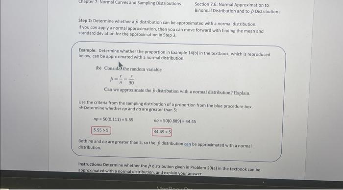 Solved 20. Basic Computation: p^ Distribution Suppose we | Chegg.com