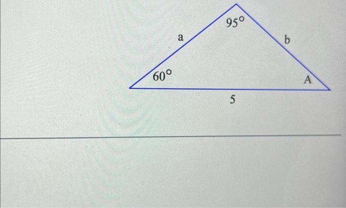 Solved Solve the triangle shown to the right. A≈ (Simplify | Chegg.com