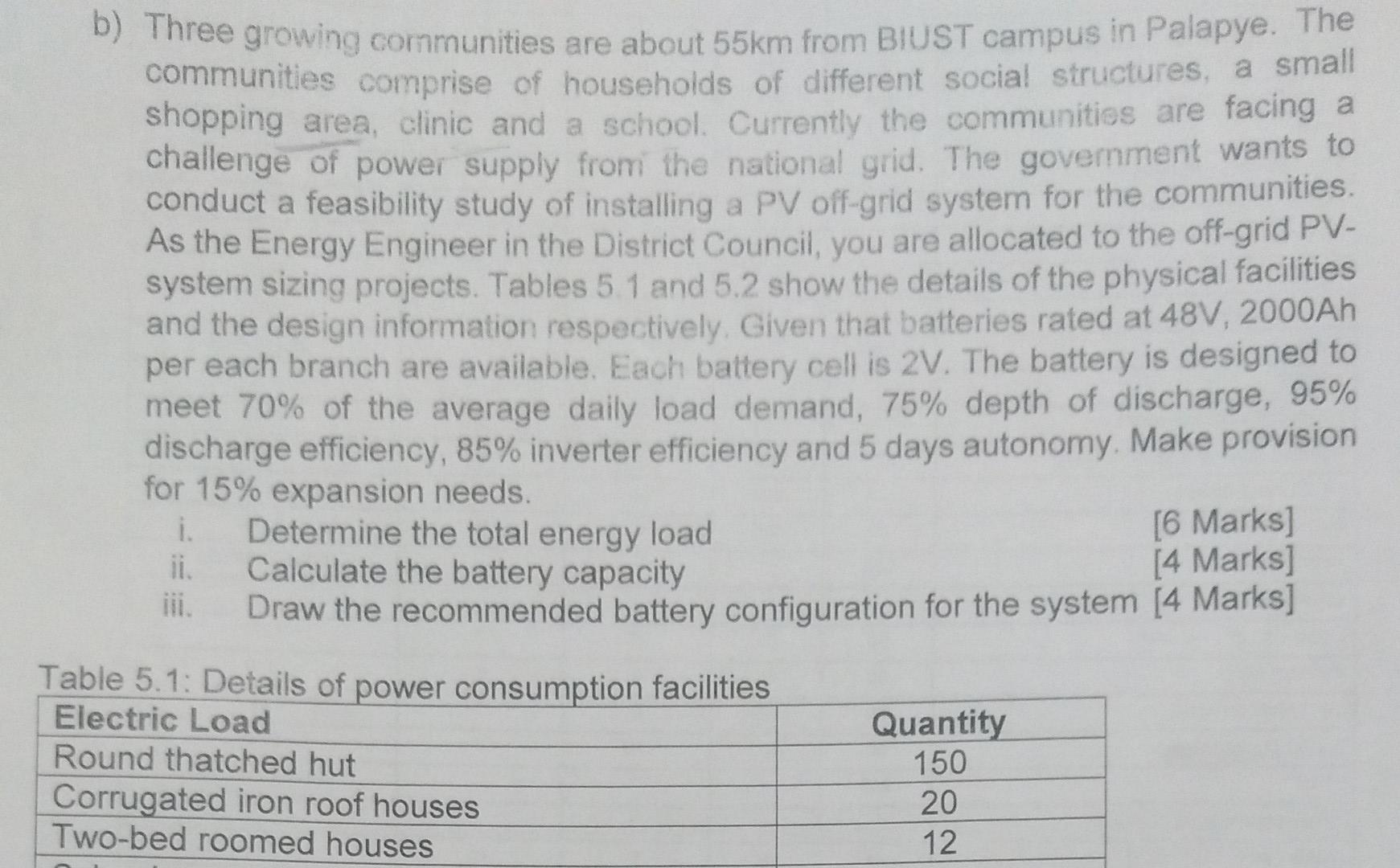 b) Three growing communities are about 55km from | Chegg.com