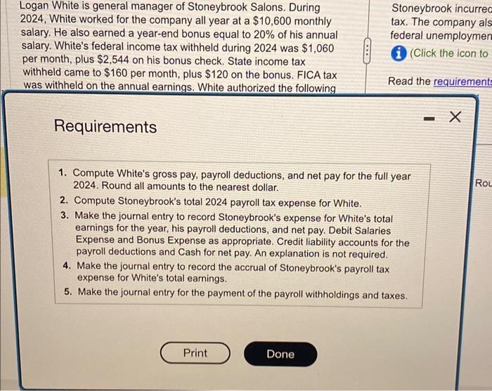 Solved More Info For All Payroll Calculations Use The Chegg