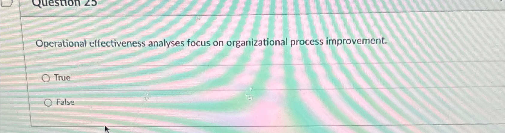 Solved Operational effectiveness analyses focus on | Chegg.com