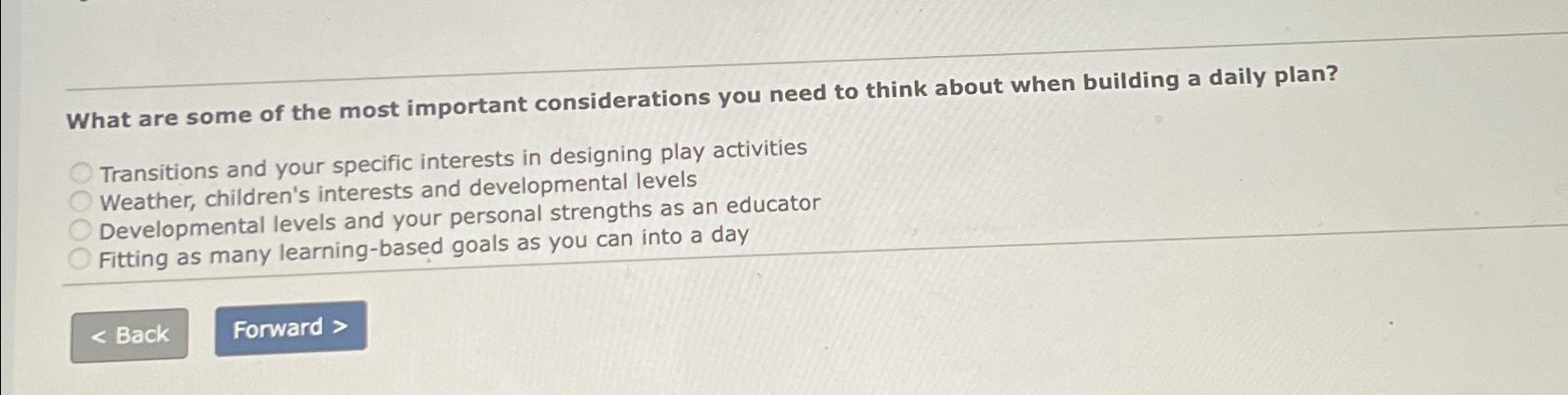 Solved What are some of the most important considerations | Chegg.com