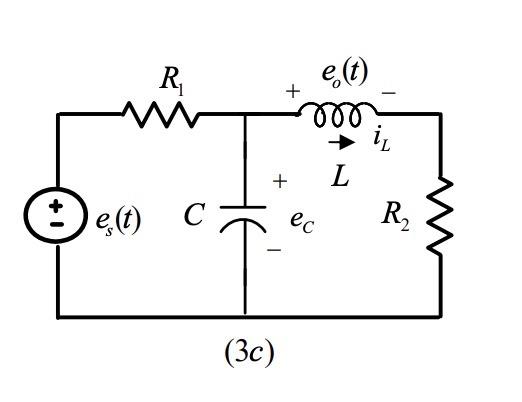 Solved (3c)(3c) Consider the circuit in Fig. (3c), assign eC | Chegg.com