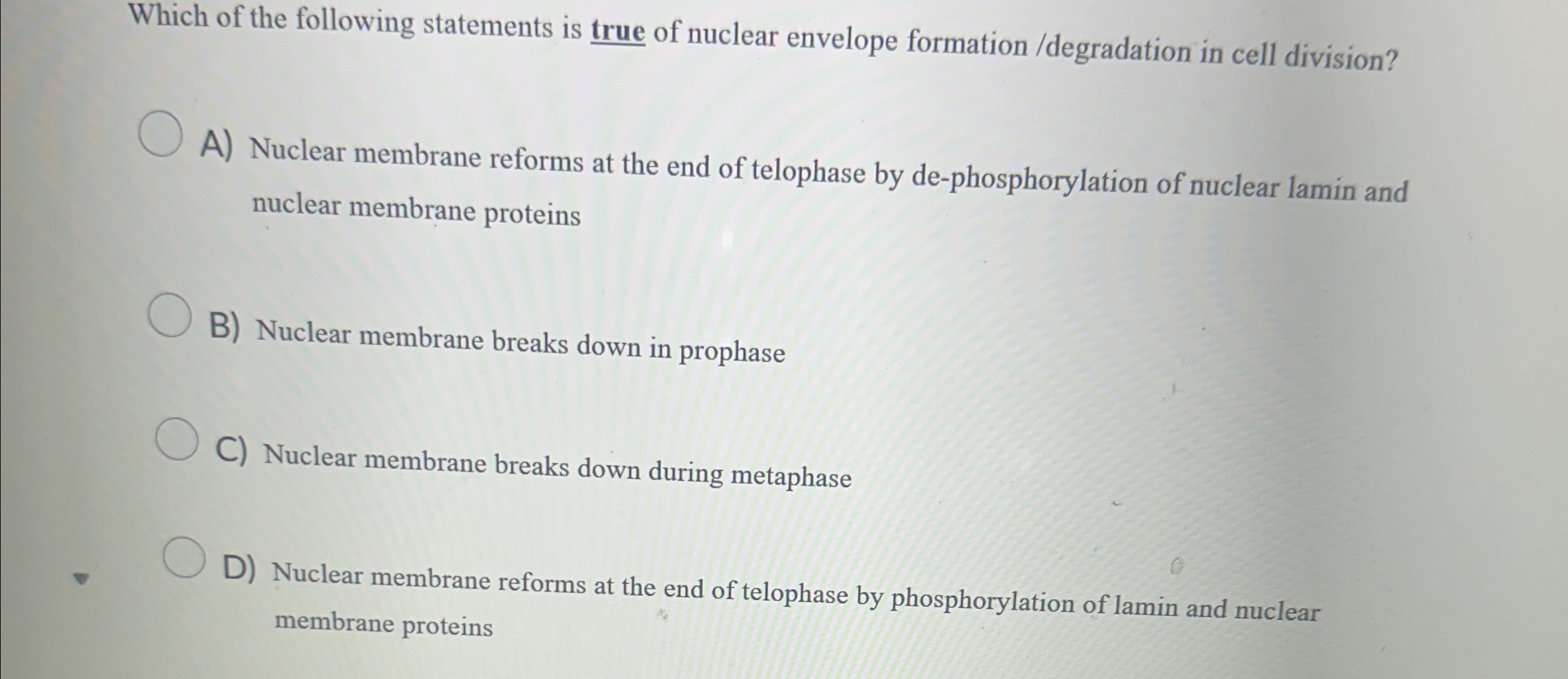 Solved Which of the following statements is true of nuclear | Chegg.com