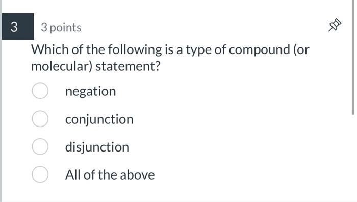 Which of the following is a type of compound (or | Chegg.com