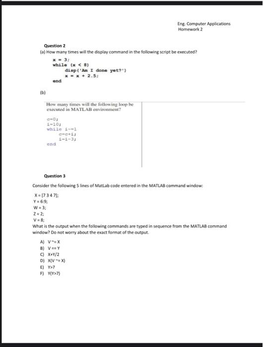 Solved How many times will the following loop be executed in | Chegg.com