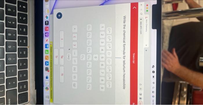 Solved Write the chemical formula for tellurium hexalodide | Chegg.com