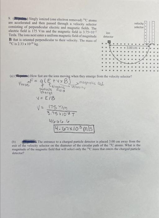 Solved 9. (Wenuthy) Singly ionized (one electron removed) | Chegg.com