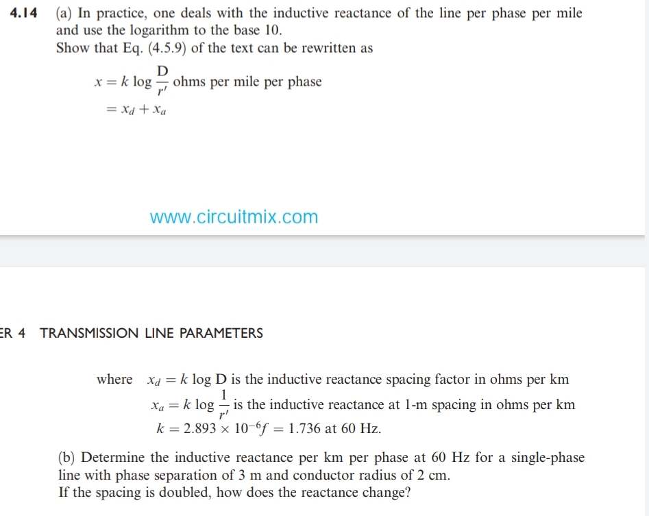 4.14 (a) ﻿In practice, one deals with the inductive | Chegg.com