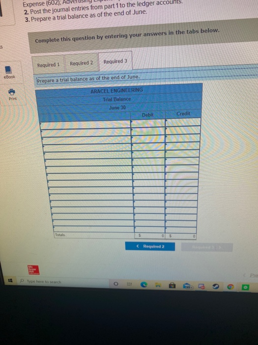 Solved Problem 2-2A Preparing and posting journal entries; | Chegg.com