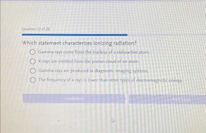 Solved Question 12 of 20 Which statement characterizes | Chegg.com