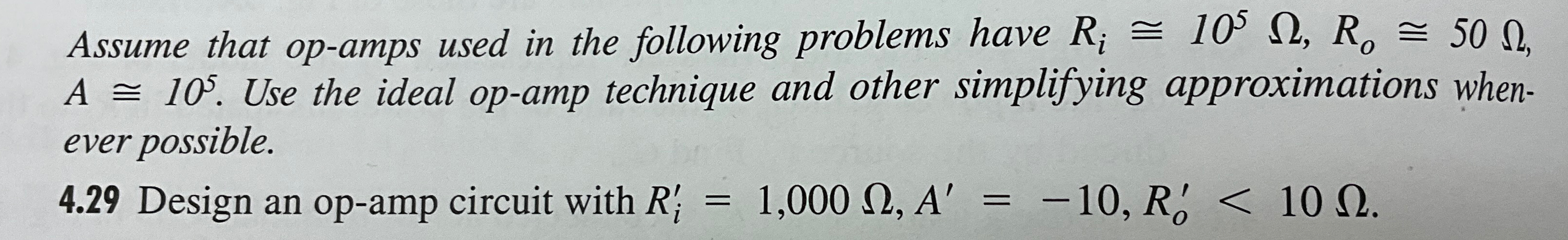 Solved Assume that op-amps used in the following problems | Chegg.com