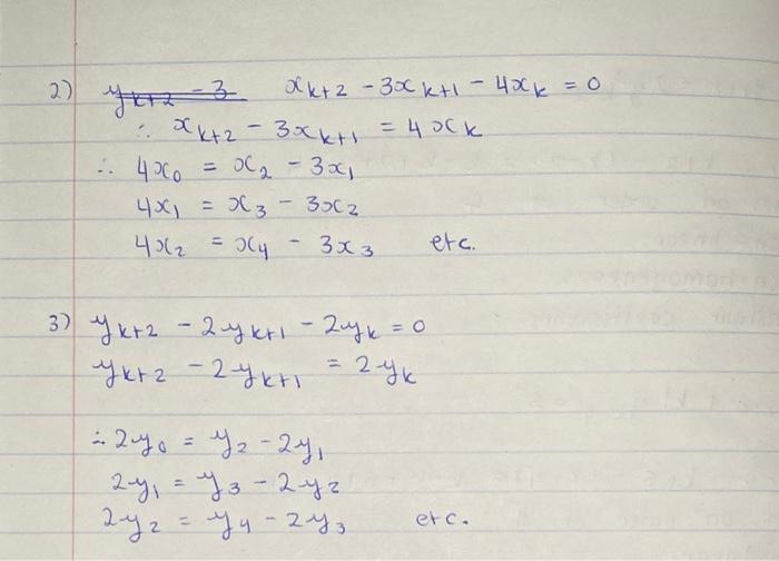 Solved Solving discrete equations. Please help me with the | Chegg.com