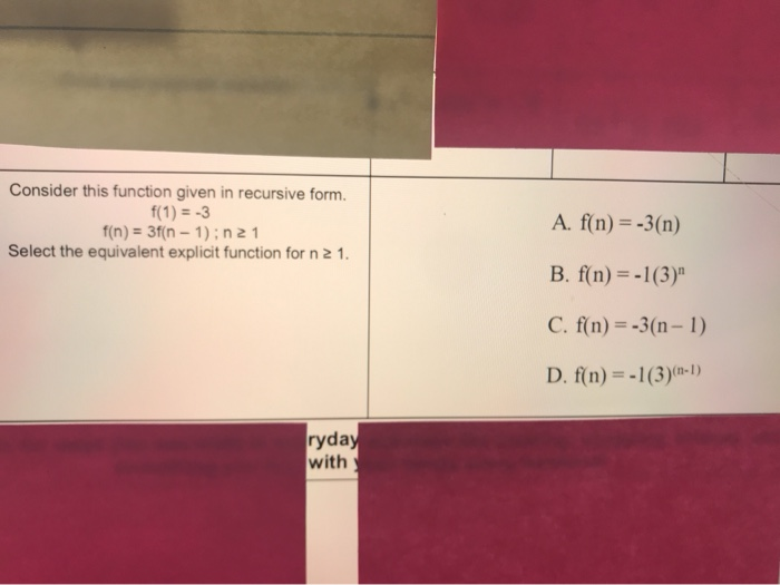 Solved Consider This Function Given In Recursive Form F1 3809