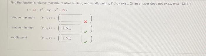 Solved Find the function's relative maxima, relative minima, | Chegg.com