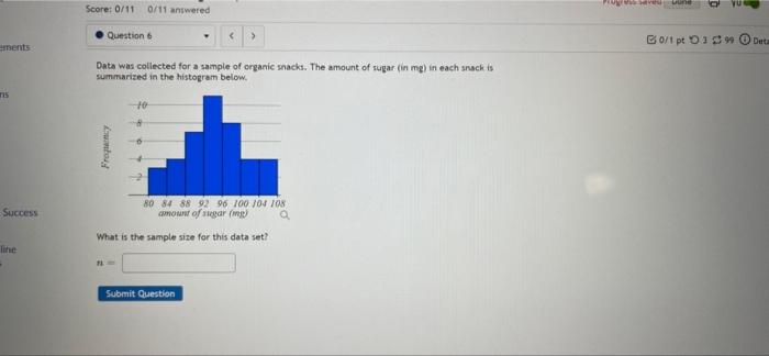 Solved Data was collected for a sample of organic snacks. | Chegg.com
