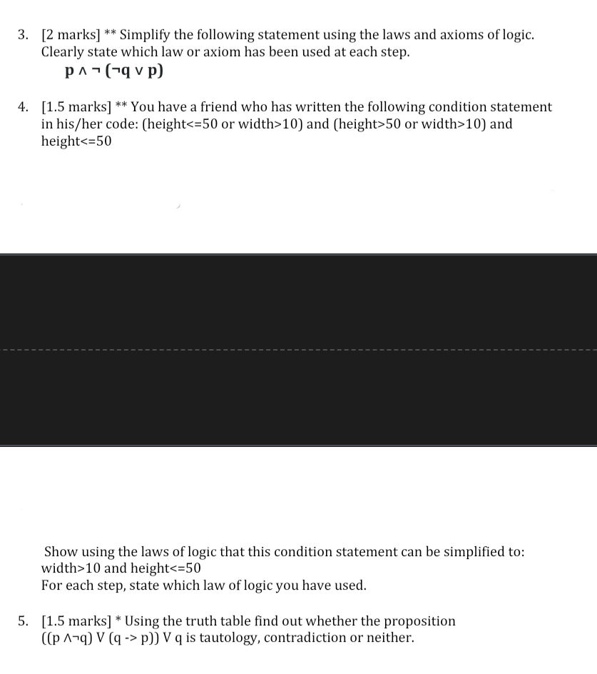 Solved 3. [2 marks] ** Simplify the following statement | Chegg.com