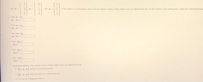 Solved Determine whether the matrix is orthogonal. | Chegg.com