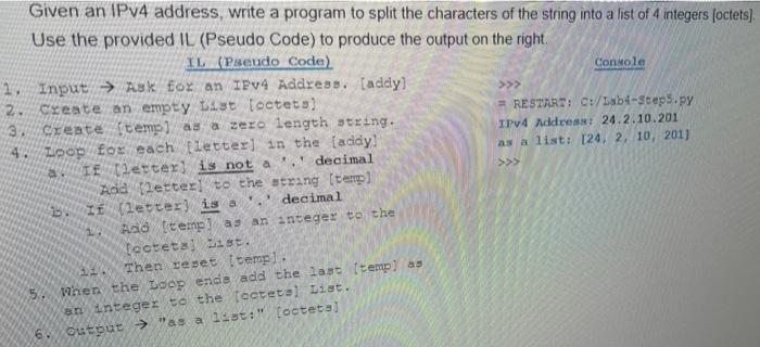 Solved can anyone help write a python program that splits | Chegg.com