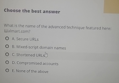 Solved Choose the best answerWhat is the name of the | Chegg.com