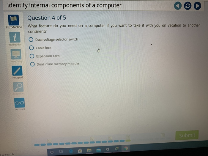 Solved Identify internal components of a computer | Chegg.com