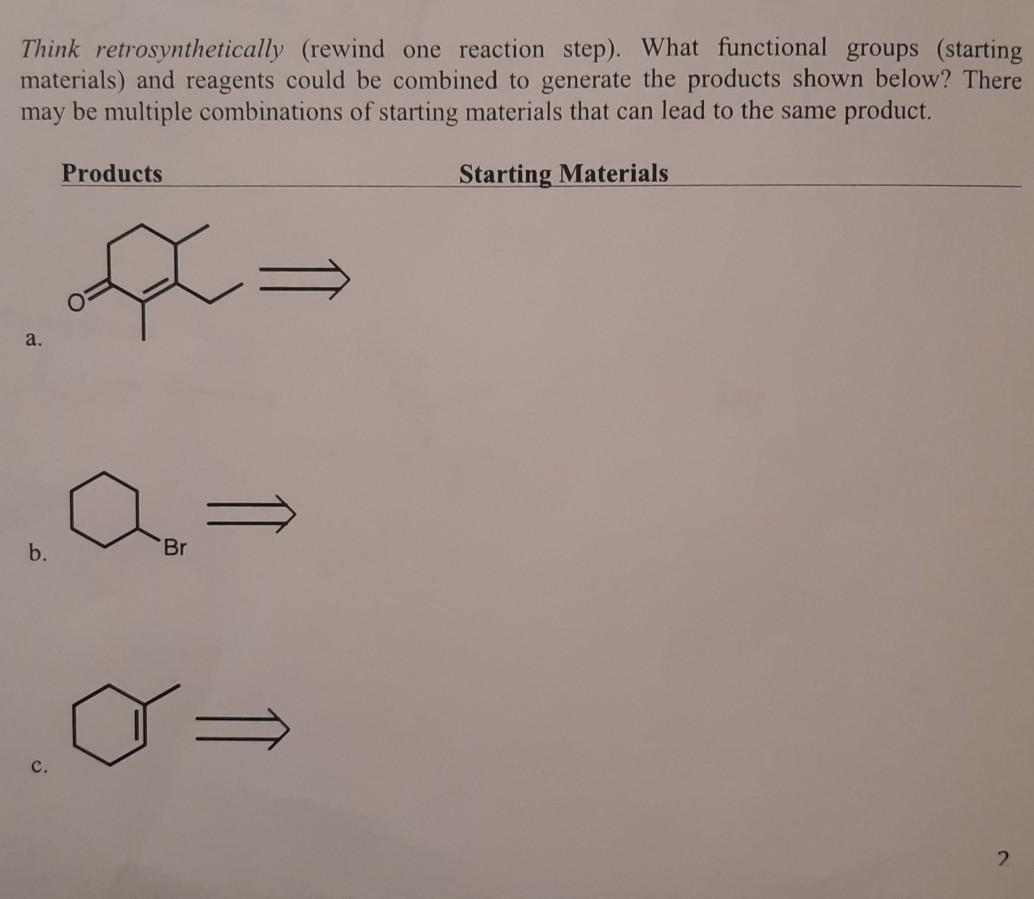 Solved e. Transform an aldehyde into... A primary alcohol A | Chegg.com